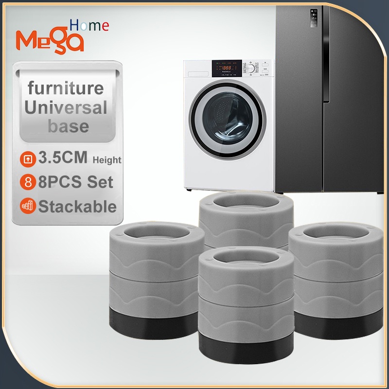 MegaHome 4PCS set Washing Machine Stand Set Universal Anti Vibration ...