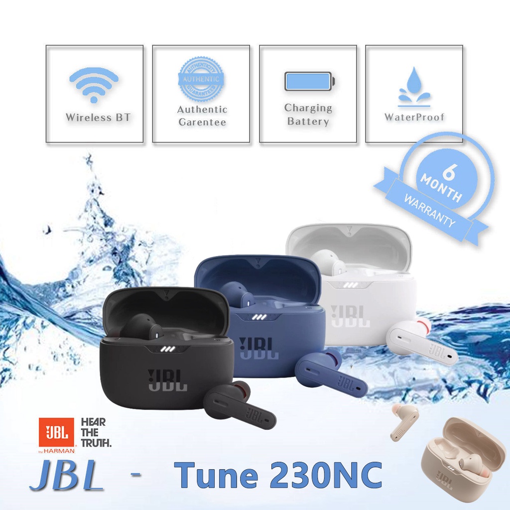 JBL Tune 230NC TWS True wireless noise cancelling earbuds Bluetooth Smart Sport Earbuds ...