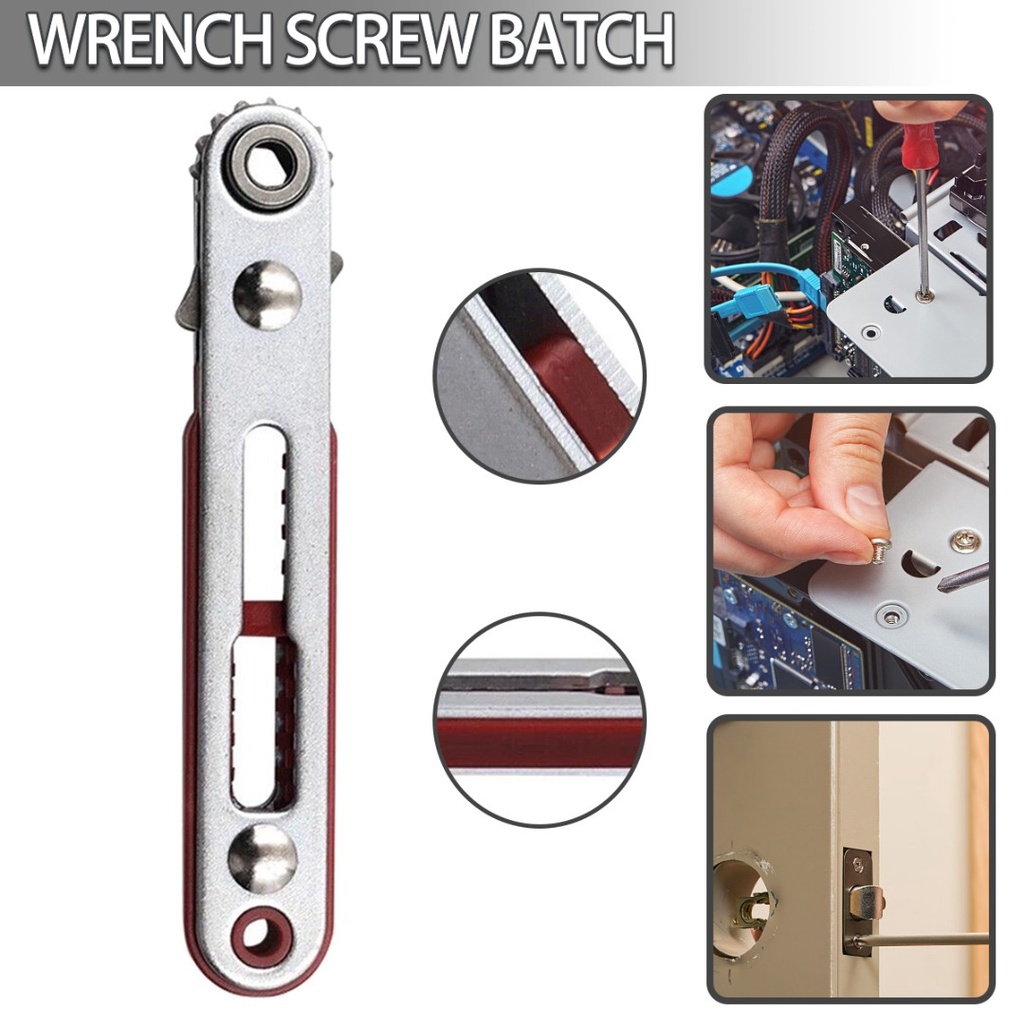 Magnetic Ratchet Wrench Hexagon Torx Bidirectional Control Screwdriver ...