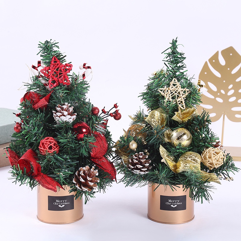 1Piece Christmas Trees 30cm Artificial Table Mini Christmas Tree Home ...