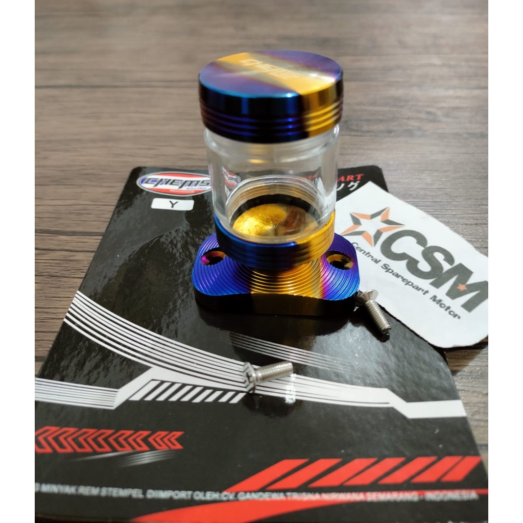 Twotone Brake Fluid Cap 2TONE Glass Tube Stamp YAMAHA Matic MIO NMAX ...