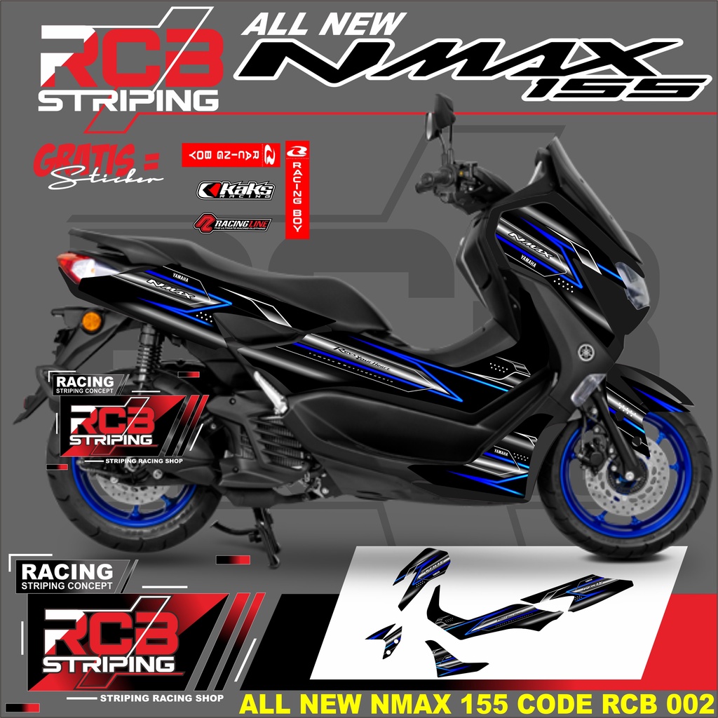 New nmax Facelift 2022 Variation Trim Striping Sticker Racing Design ...