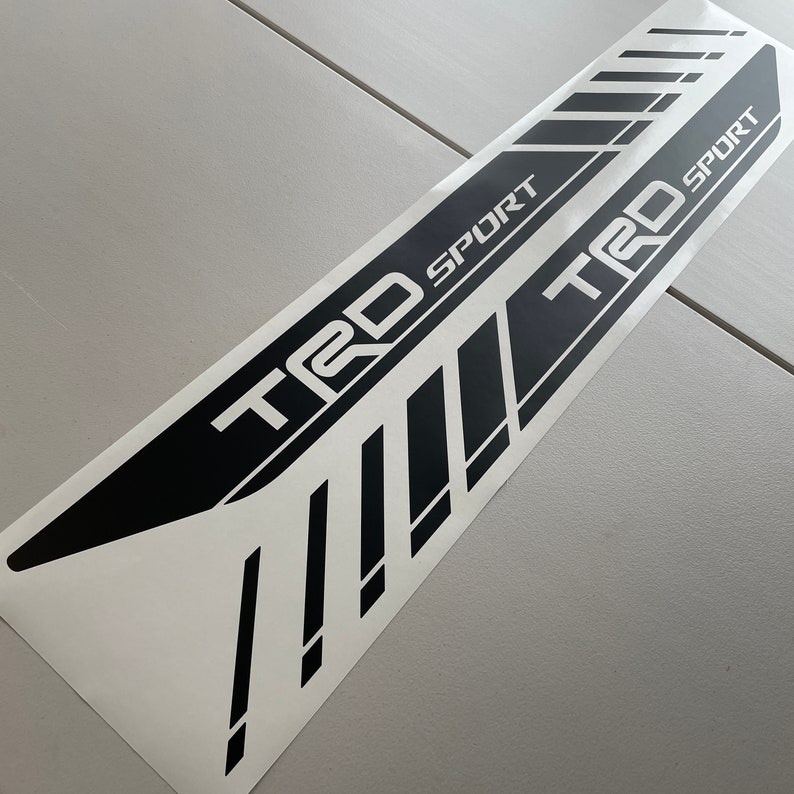 x2 TRD Sport Decals Fits Bedside Toyota Tacoma Truck Sticker Vinyl in 6 ...