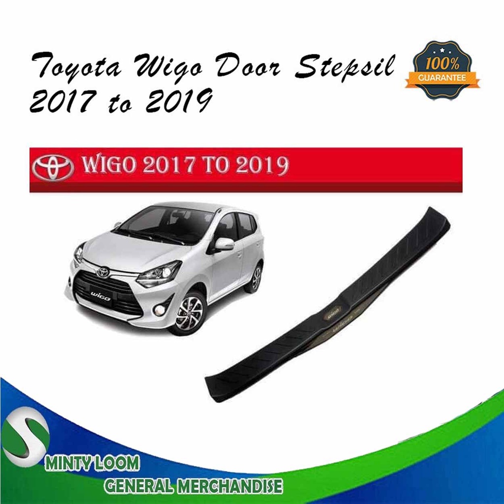 Toyota Wigo Rear Bumper Stepsill 2017 2018 2019 Model | Shopee Philippines