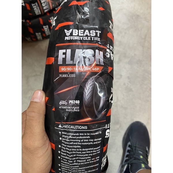 BEAST TIRE FLASH TUBELESS FREE PITO / SEALANT OR WITH OUT | Shopee ...