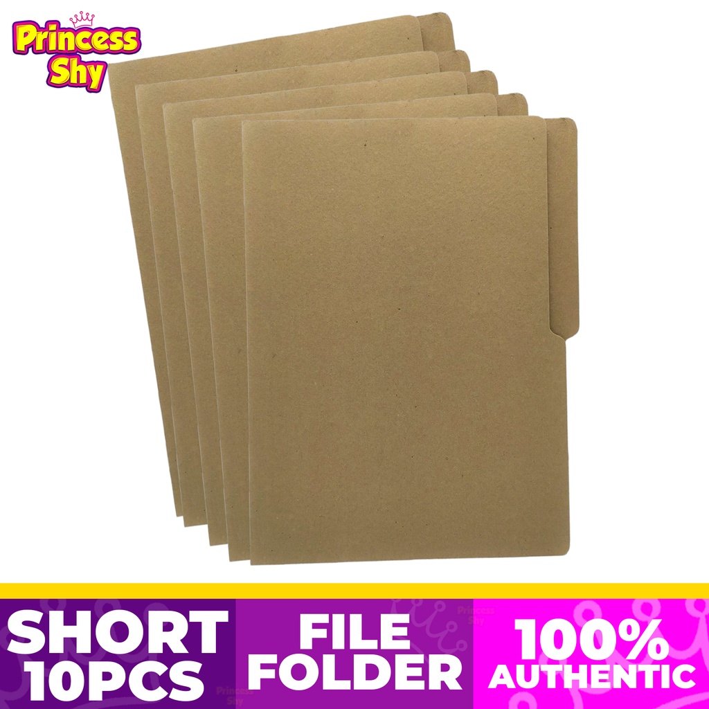 Kraft File Folder 18 pts Thick Short Letter Size - pack of 10 | Shopee ...