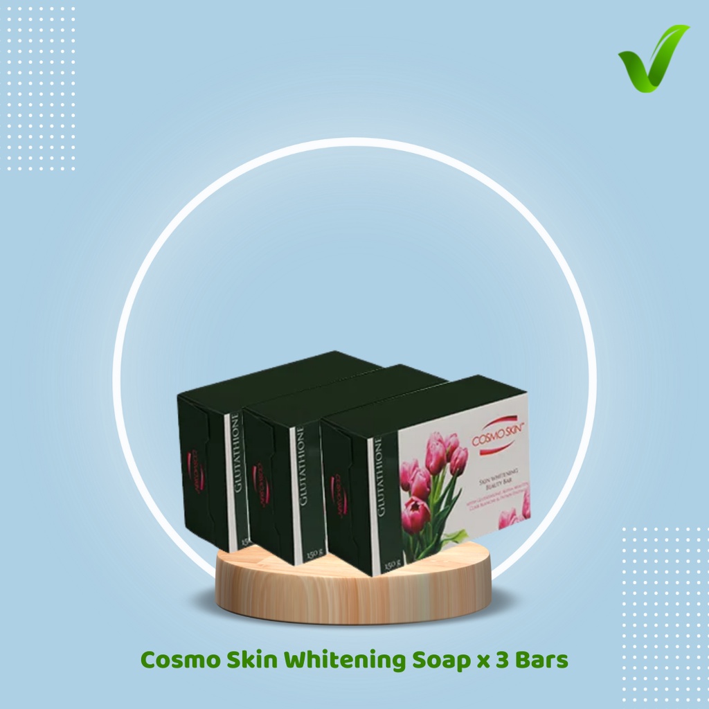 Cosmo Skin Whitening Soap x 3 Bars | Shopee Philippines