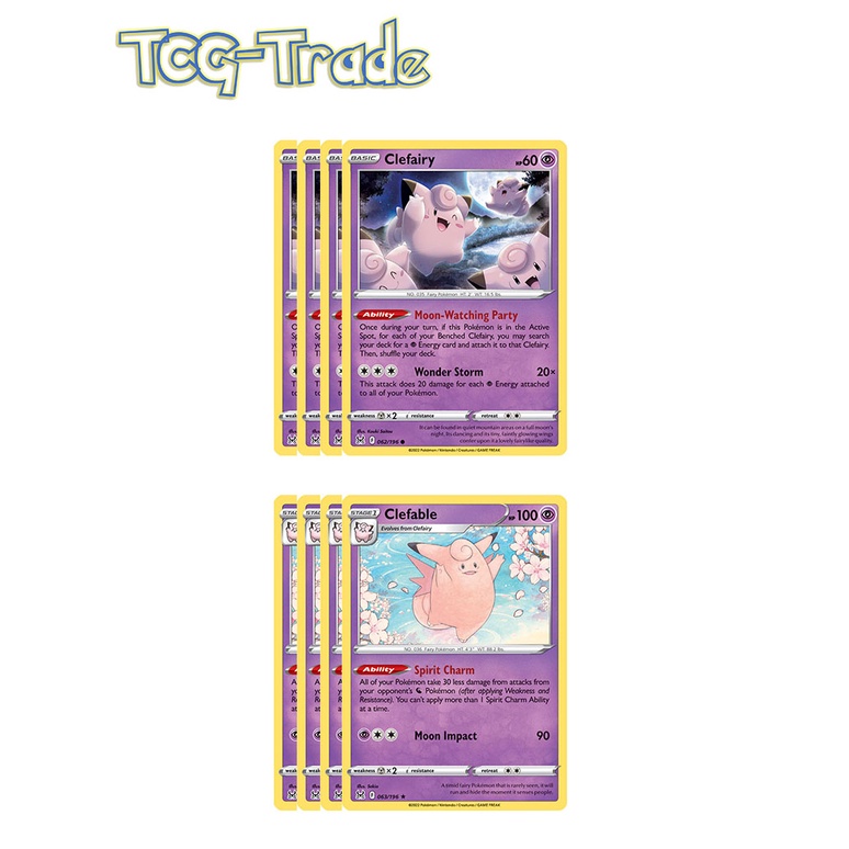 [Pokemon Player's Section] Play Set - LOR 63 Clefable Line Playset ...