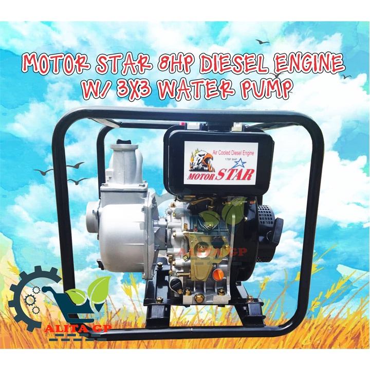 Coupled Diesel Engine 5hp 2x2 , 8hp 3x3 with Aluminum Self Priming ...