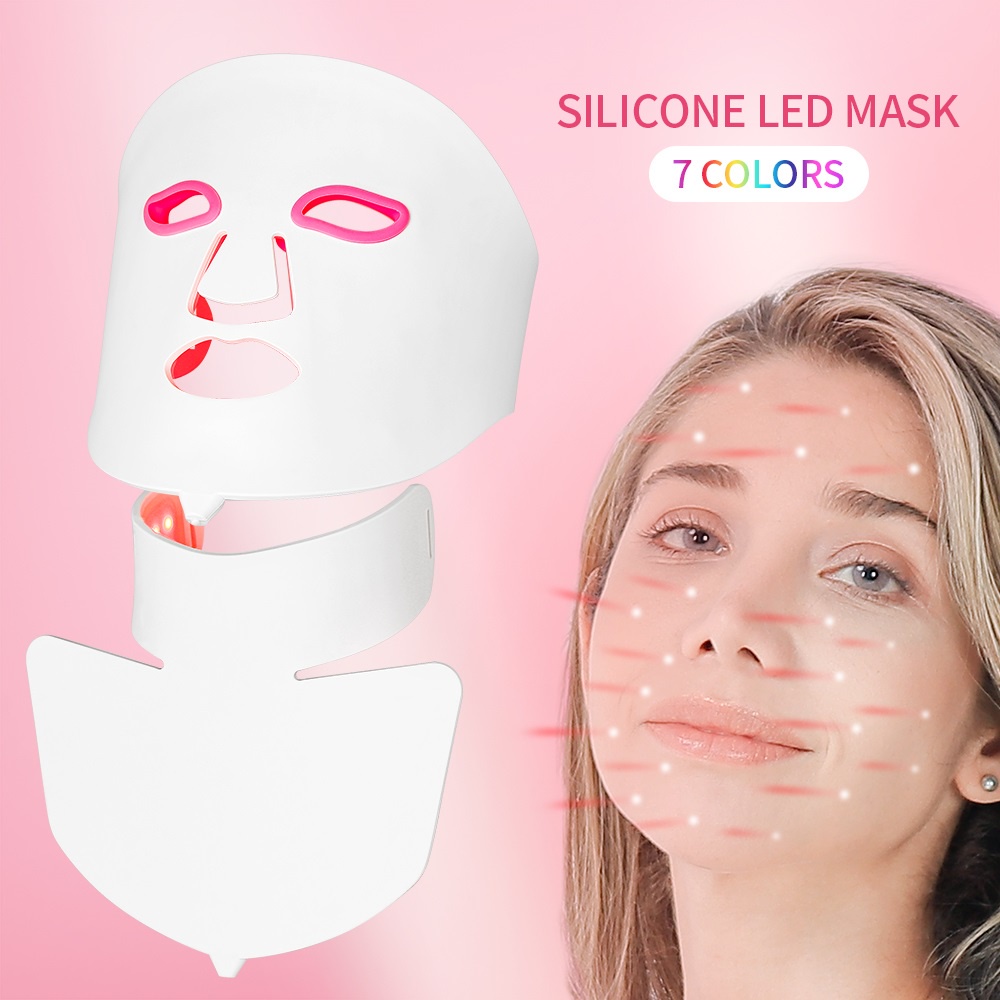 7 Colors 3 in1 Face Neck Chest IPL Silicone LED Mask 2*105 Medical ...