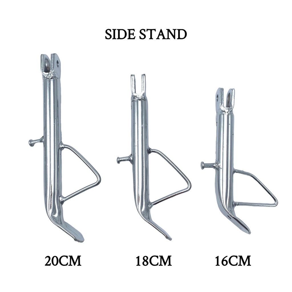 VMC Motorcycle Parts Accessories Side Stand Silver 16cm 18cm 20cm Gold 16cm 20cm Full Alloy ...