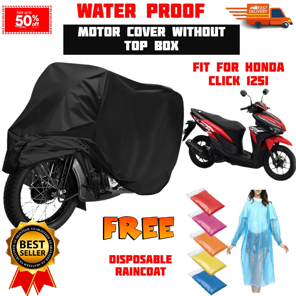 TP Motor Cover For HONDA CLICK 125i | Water Proof Cover | With Free ...