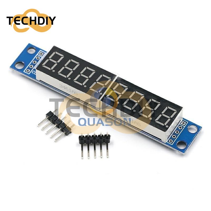 MAX7219 LED Dot Matrix 8 Digit Digital Tube Display Control Module 3.3V 5V Microcontroller ...