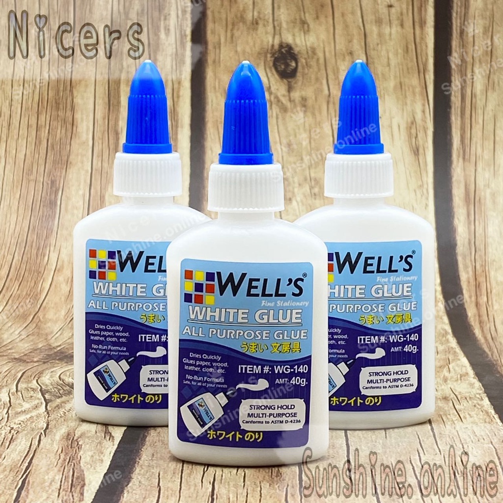 WELL'S White Glue ALL Purpose Glue 40g 1PC | Shopee Philippines