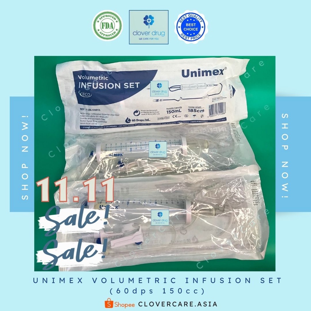UNIMEX Volumetric Infusion Set (per pcs) | Shopee Philippines