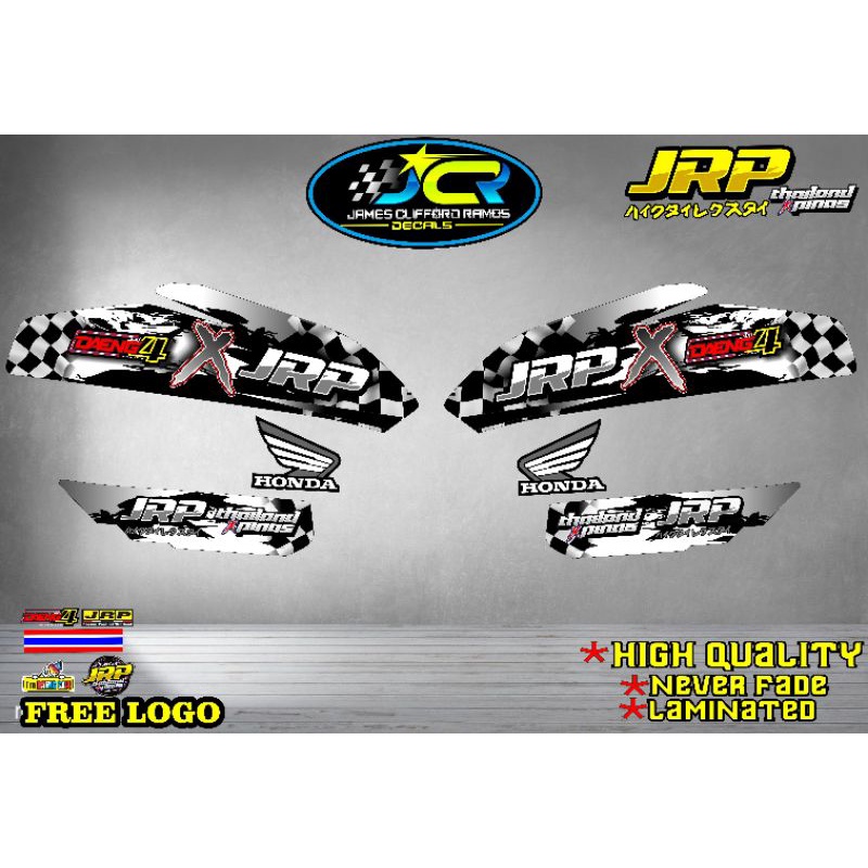 TMX 155 /Rusi/Skygo/Euro/Motoposh Jrp X Daeng Sai 4 Stock Decals ...