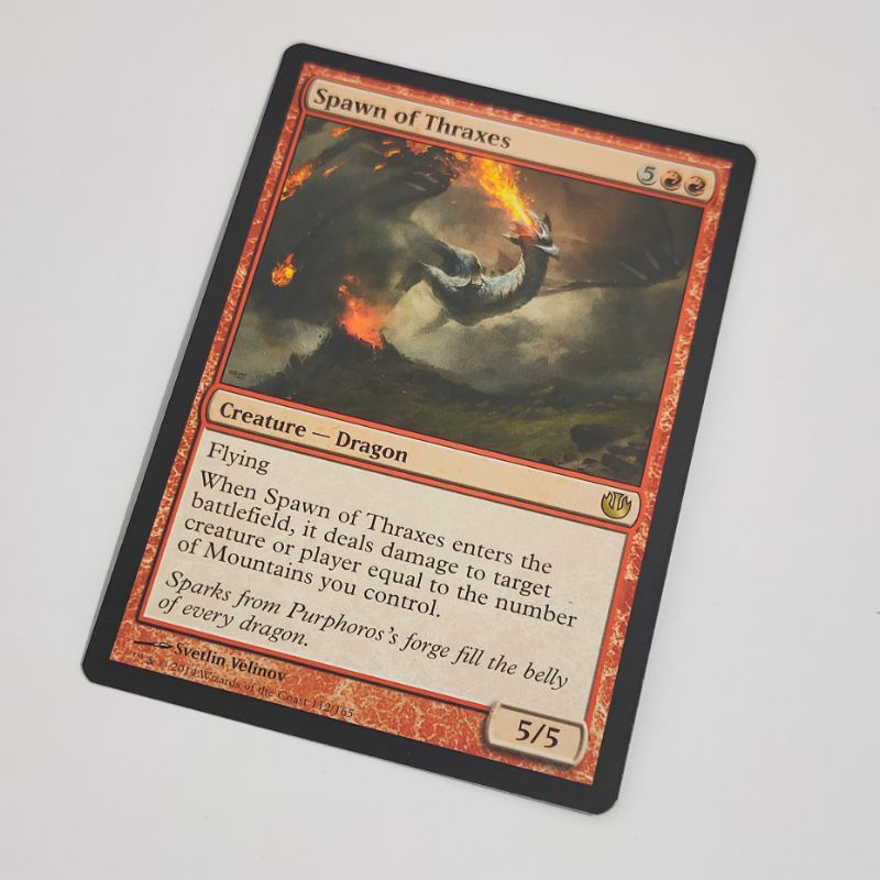 MTG Card SPAWN OF THRAXES Magic the Gathering Trading Card Game Red | Shopee Philippines