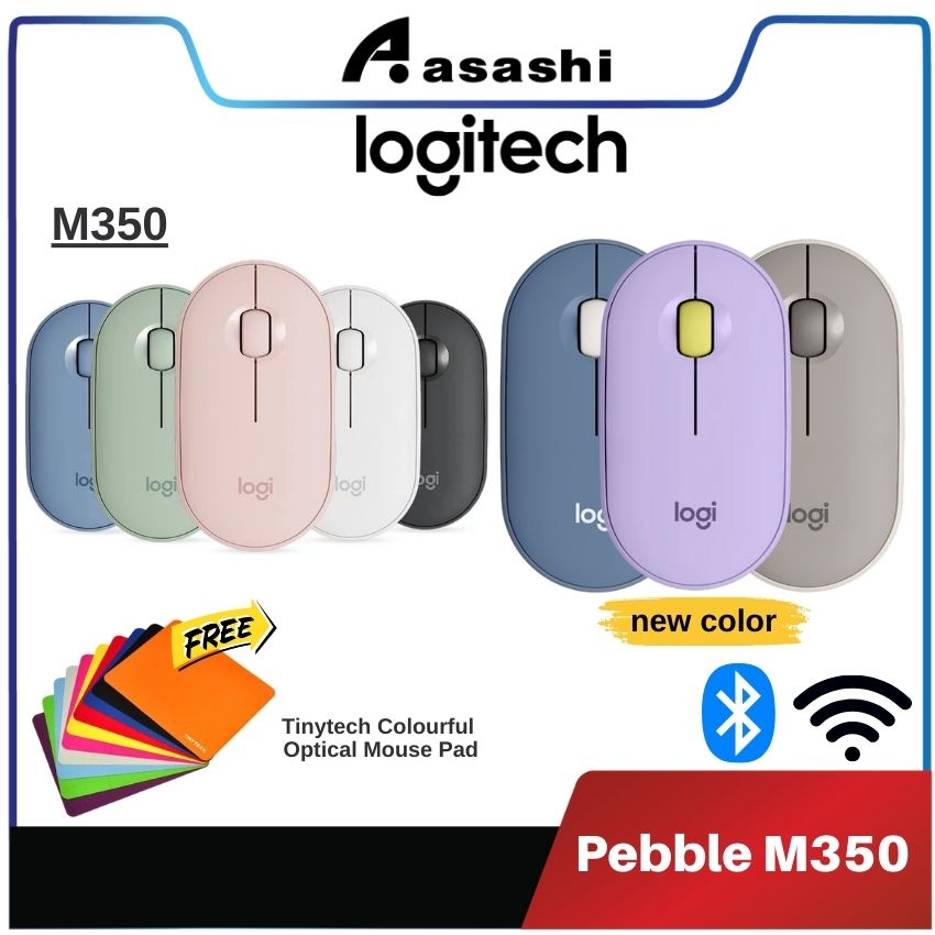 Logitech Pebble M350 silent Bluetooth Mouse / Logitech K380 multi ...