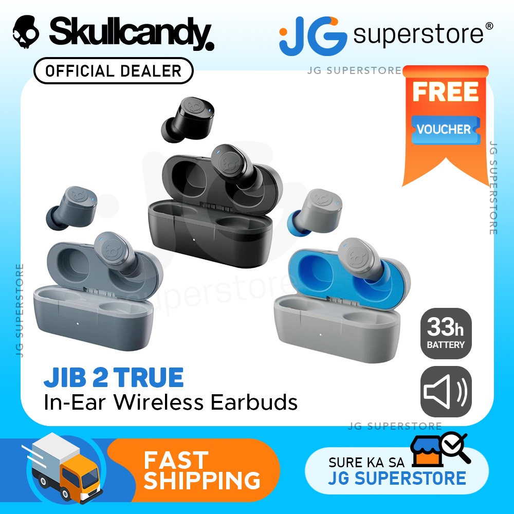 Skullcandy Jib 2 True Wireless Noise Isolation In-Ear Earbuds w ...