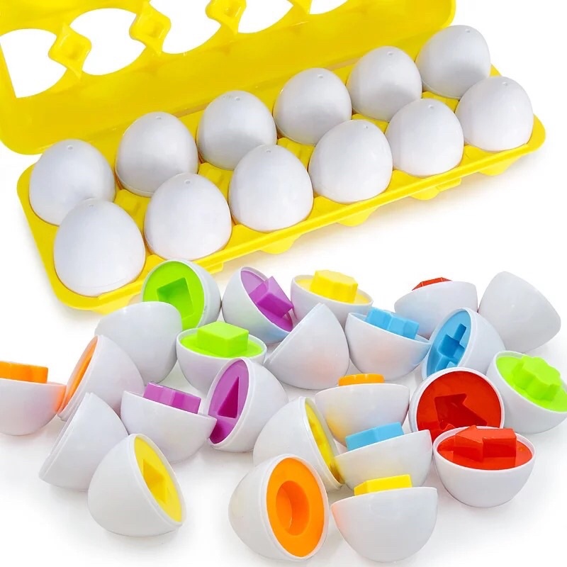 plastic shape sorter matching eggs | Shopee Philippines