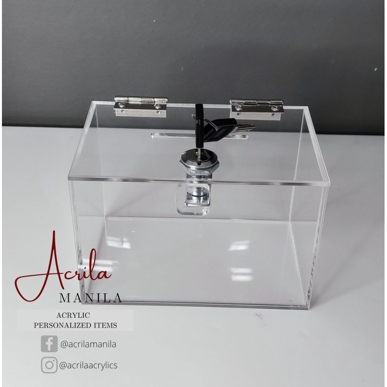 Acrylic Tip Box 6L x 4W x 4H inches | Shopee Philippines