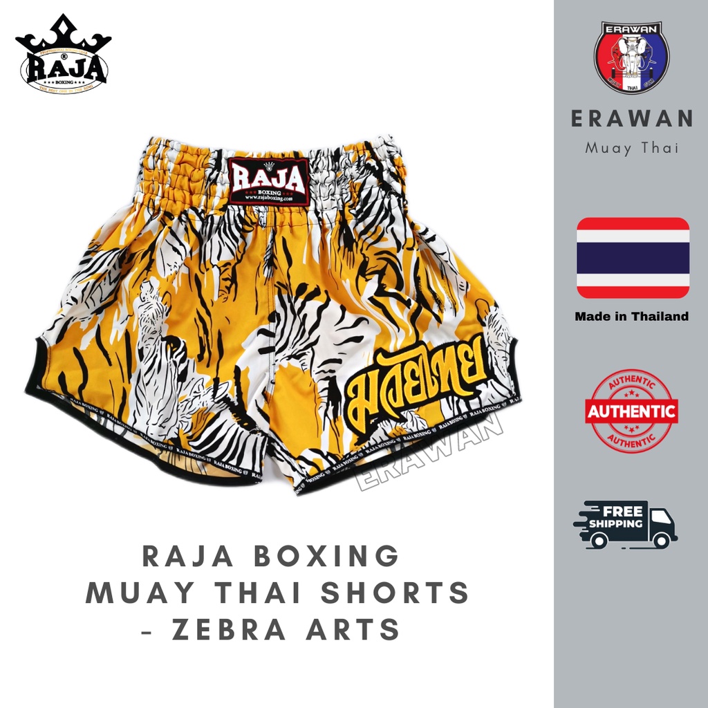 Raja Boxing Pattern Muay Thai Shorts - Zebra Arts | Shopee Philippines