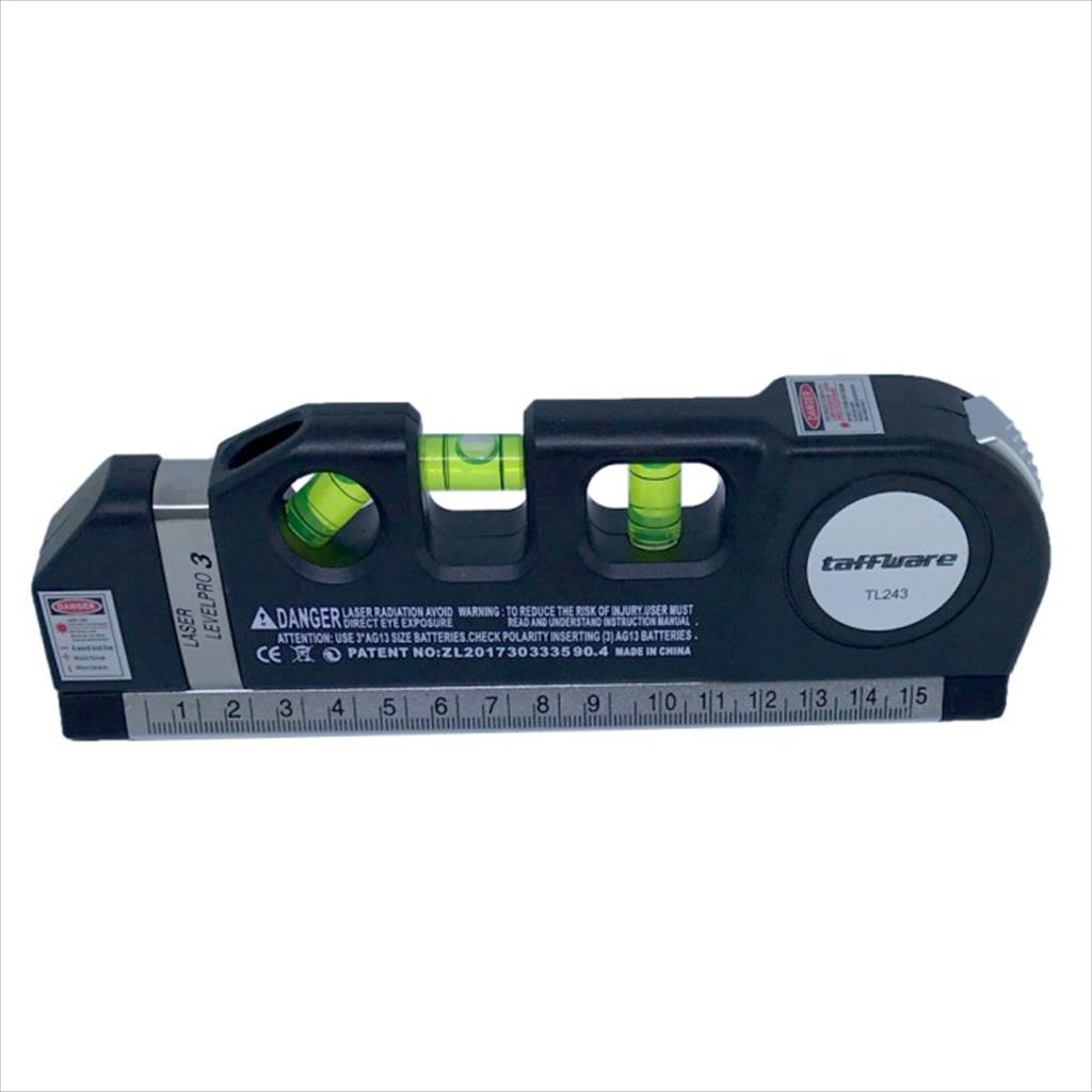 Levelpro3 Ruler set Laser Horizontal Vertical 250CM + Spirit level ...