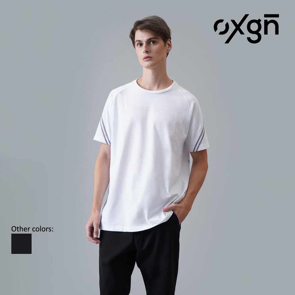 OXGN Premium Threads Raglan T-Shirt With Shoulder Stripes For Men ...
