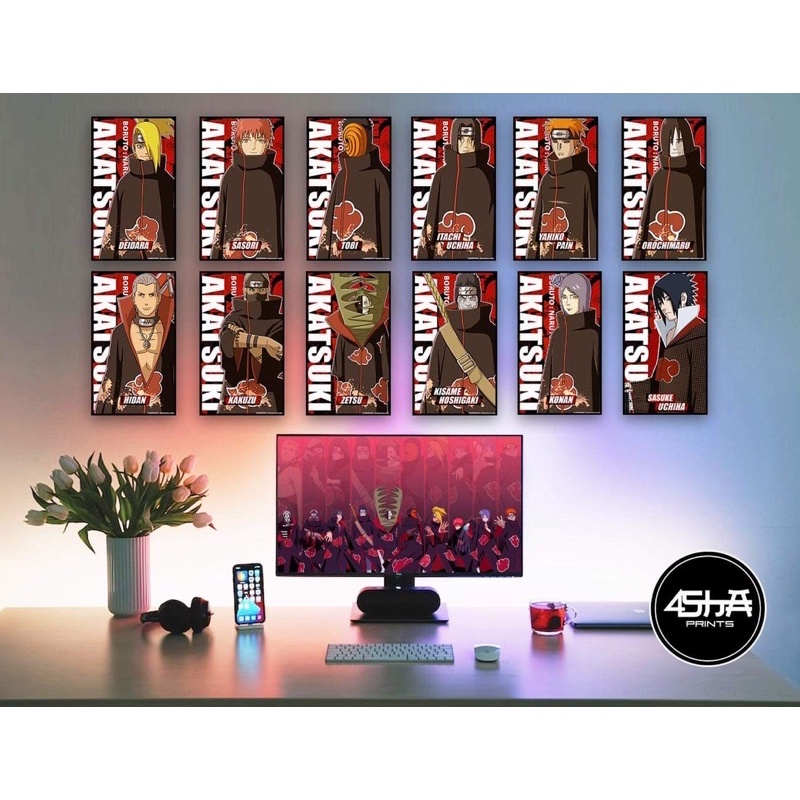 AKATSUKI FLAT MODERN WALL ART DECOR MATTE FINISH (3MM) | Shopee Philippines