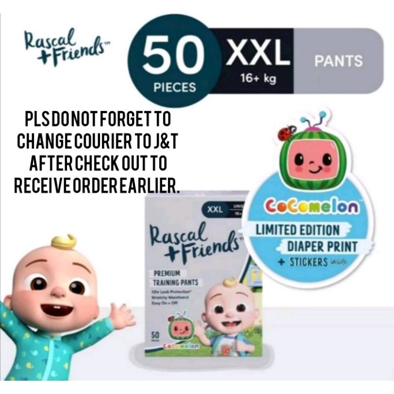 Rascals + Friend Cocomelon Pants Jumbo Pack XXL (16kg above) 50pcs ...