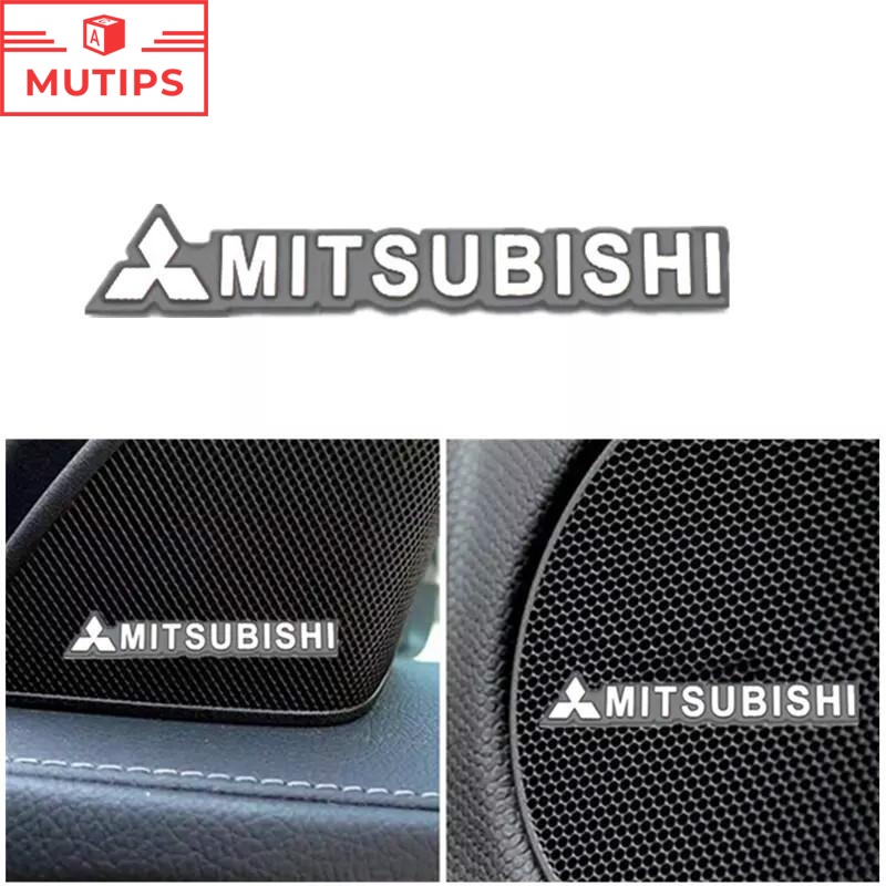 Mitsubishi 4Pcs Car Audio Sticker Interior Central Control Speaker ...