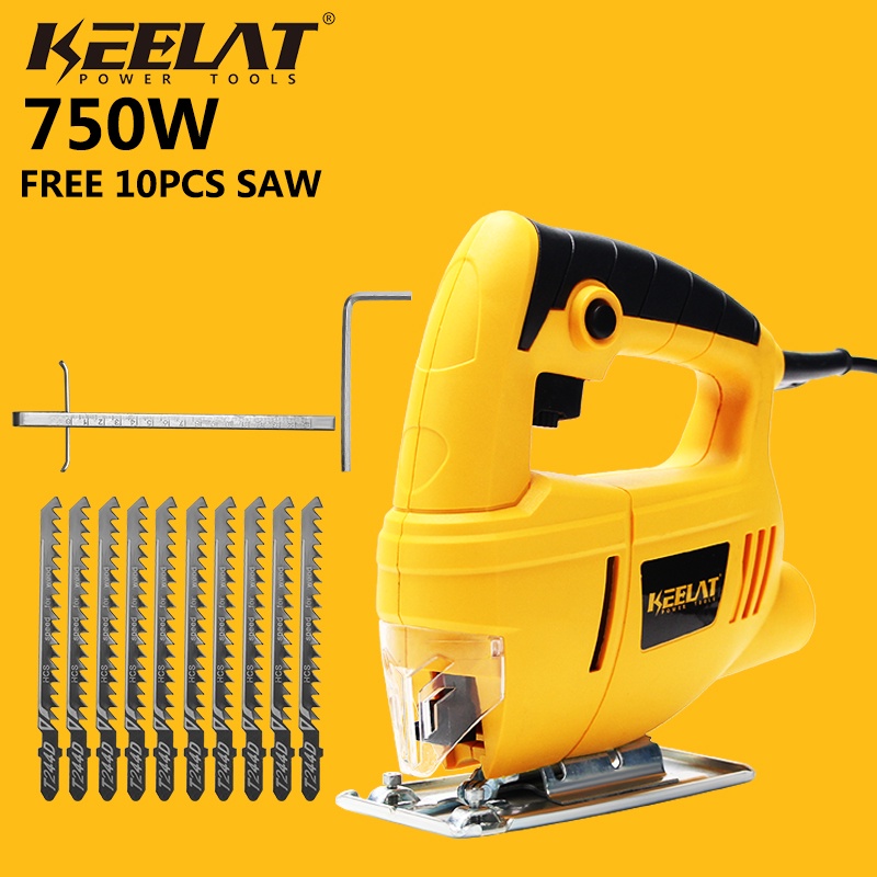 KEELAT 1300W Electric Jig saw power tool Carpenter Tools Wood Set ...