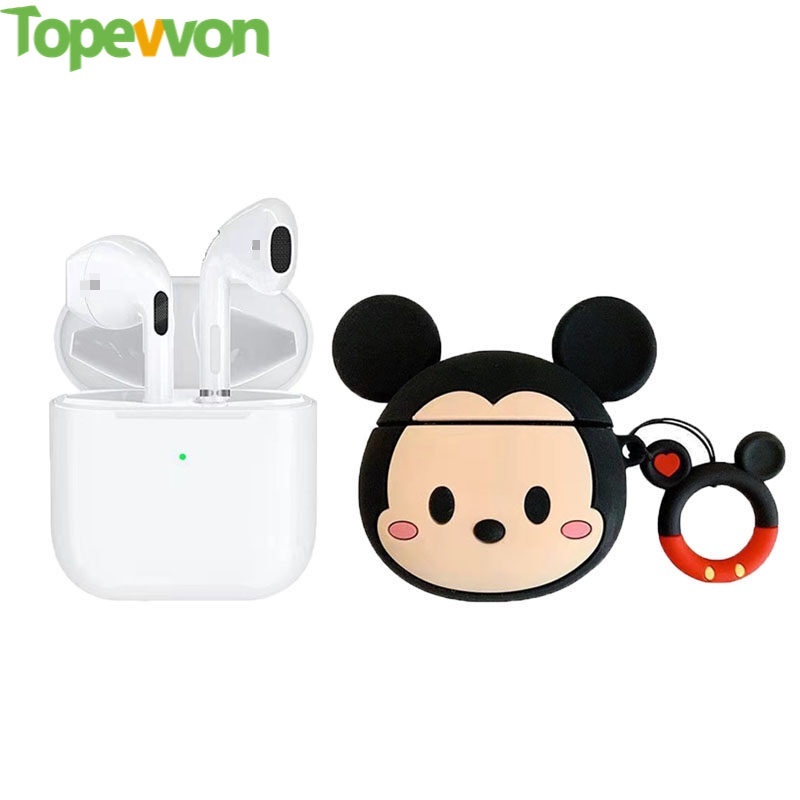 TWS Pro 4 Wireless Bluetooth Earphones with 3D Cartoon Protective ...