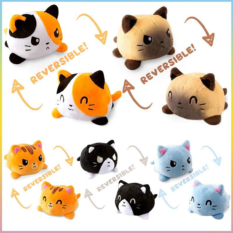 Reversible Cat Gato Kids Soft Gift Plushie octopus Plush Animals Double ...