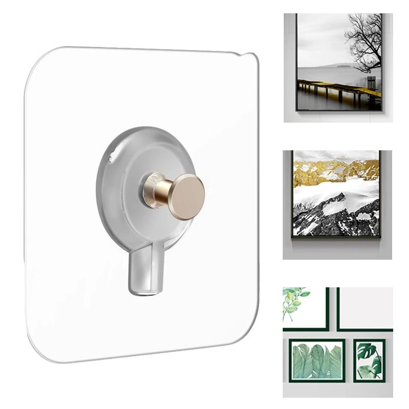 Non-Trace Self Adhesive Nails Hook For Photo Frame Hole Hanging Nail ...