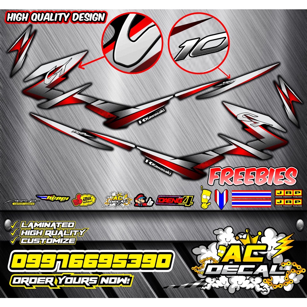 Kawasaki Bajaj Stock Decal 2022 CT100/CT125 (ACDECAL) | Shopee Philippines