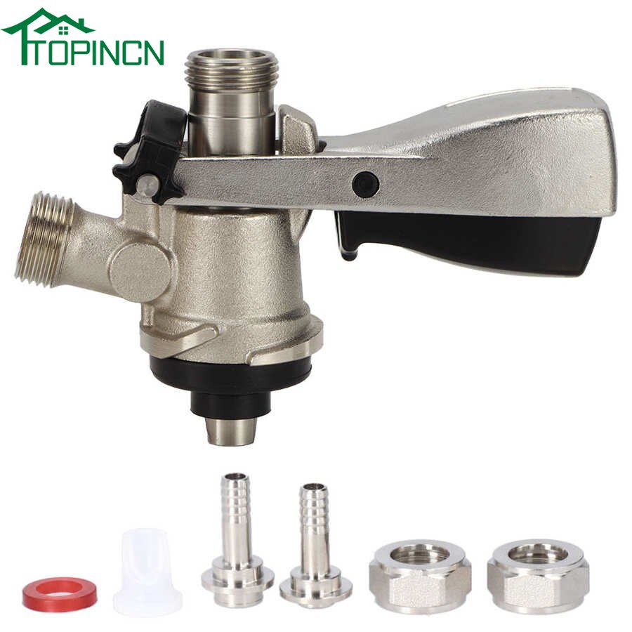 G5/8 S Type Brewing Draft Beer Keg Taps Beer Keg Coupler Dispenser for ...