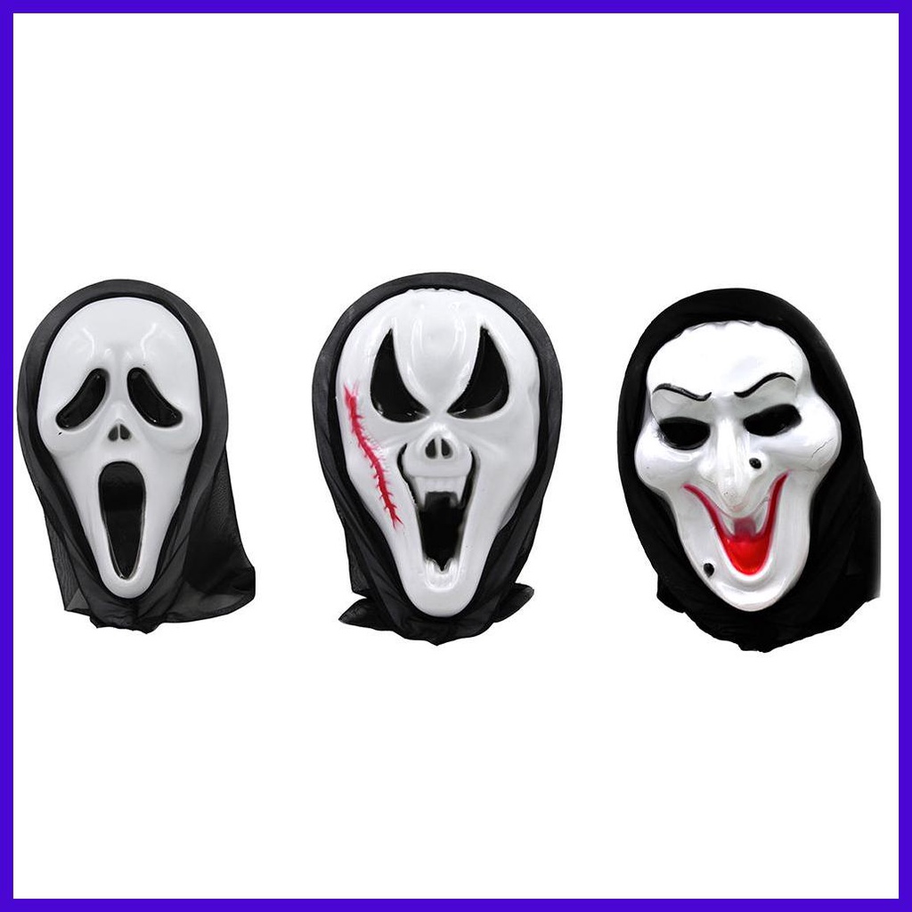 Halloween Zombie Facepiece Ghost Festival Horror Facepiece Scary ...
