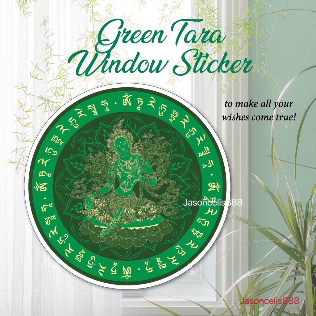 Fengshui Green Tara Window Sticker 1 Piece | Shopee Philippines