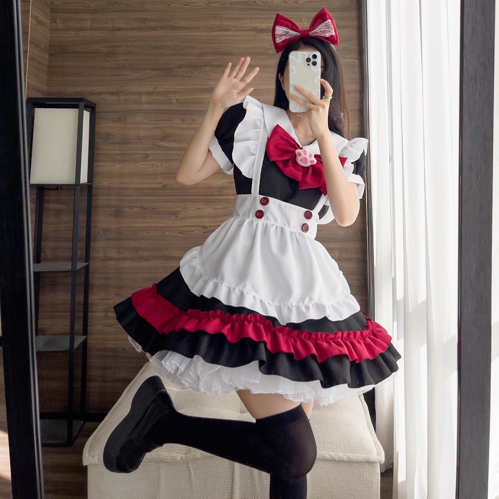 Brand New Anime Gothic Lolita Maid Outfits Kawaii Clothing Little Devil ...