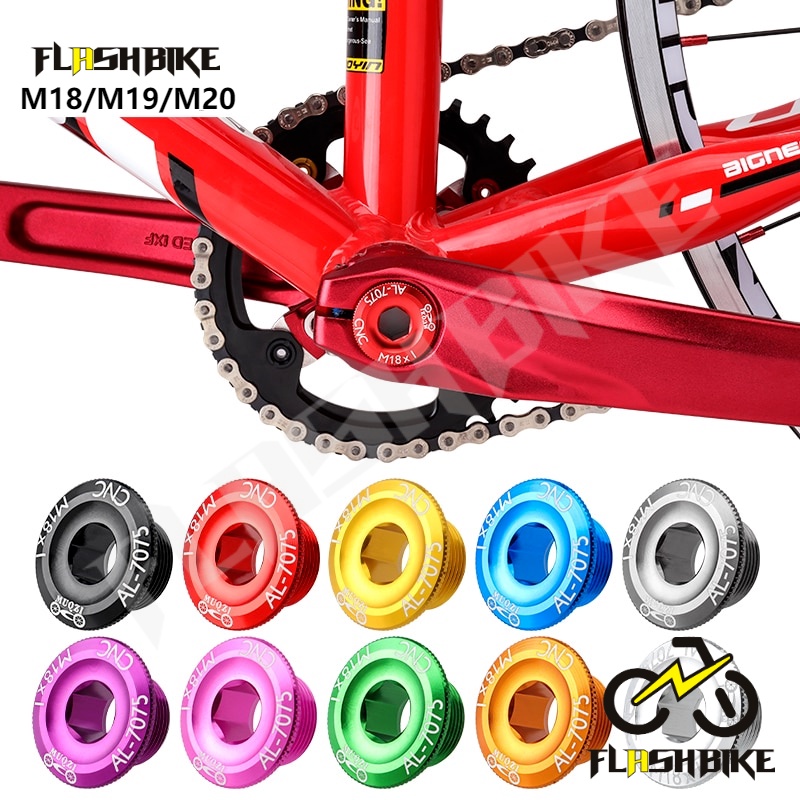 1Pcs Bike M18 M19 M20 Crankset Screw 7075 Aluminum Crankset Cover ...