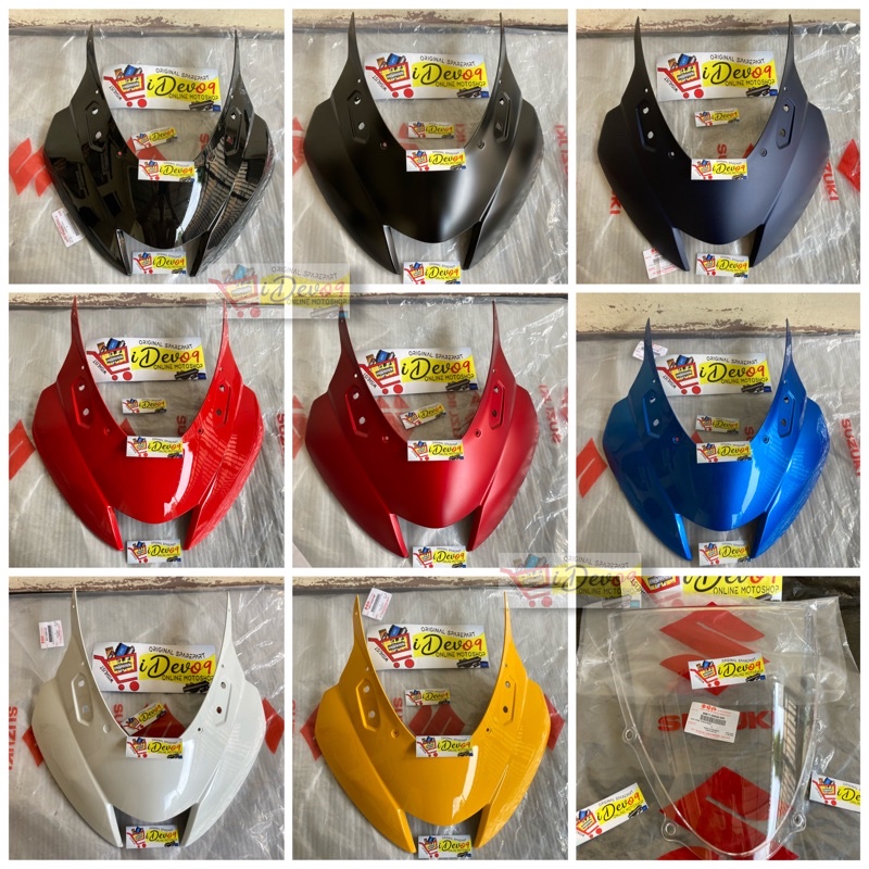 PUTIH HITAM MERAH Shield Batok Cover Cowling Body Visor Windshield ...