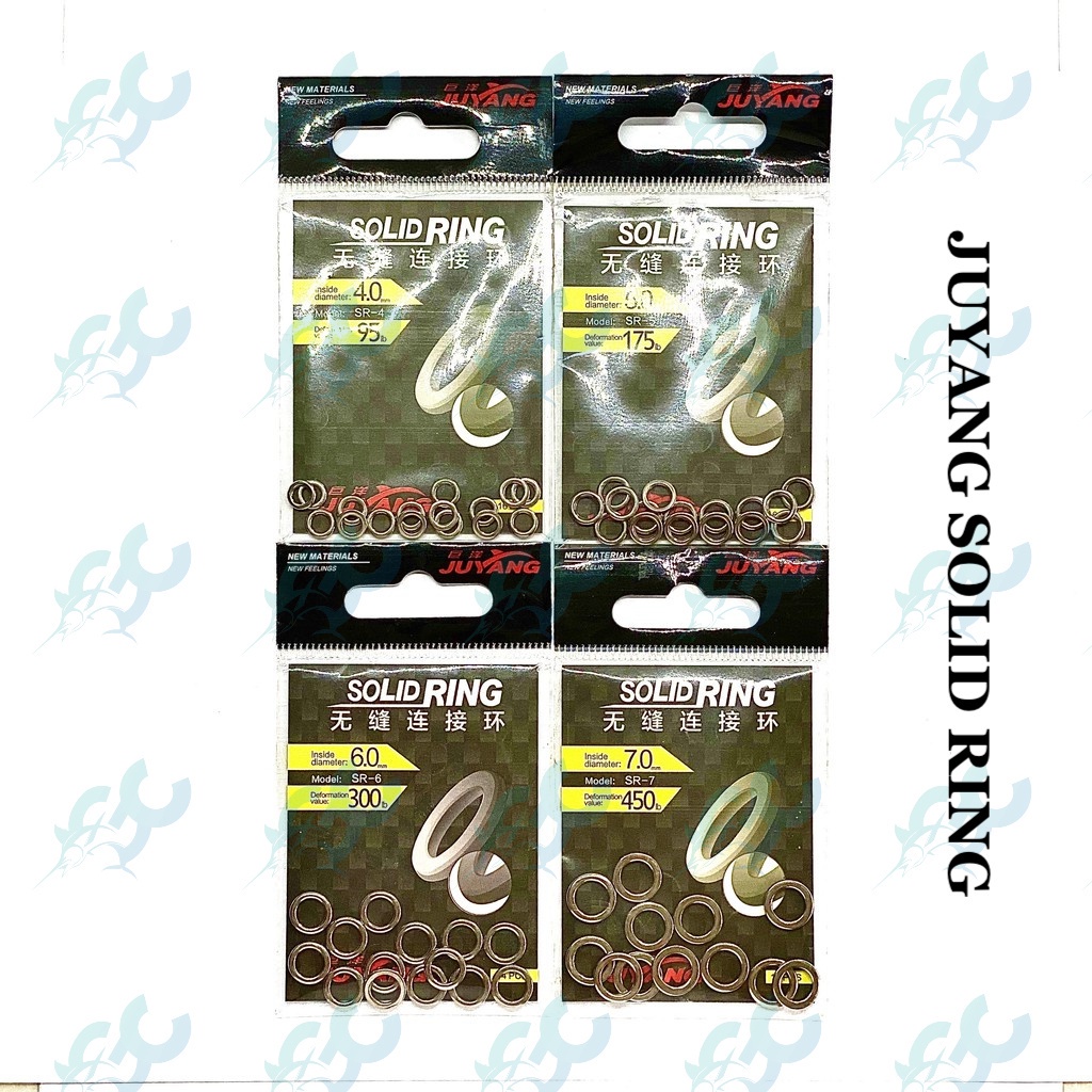 JUYANG SOLID RING stainless steel #4.0 #5.0 #6.0 #7.0 Fishing tackle ...