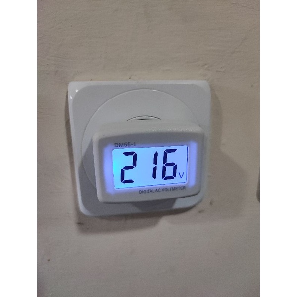 Digital Volt Meter AC 220V 220 V Volt Electricity PLN Electricity ...