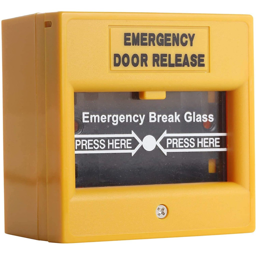 Wired Fireproof Button Break Glass Fire-Proof Material Emergency Door ...