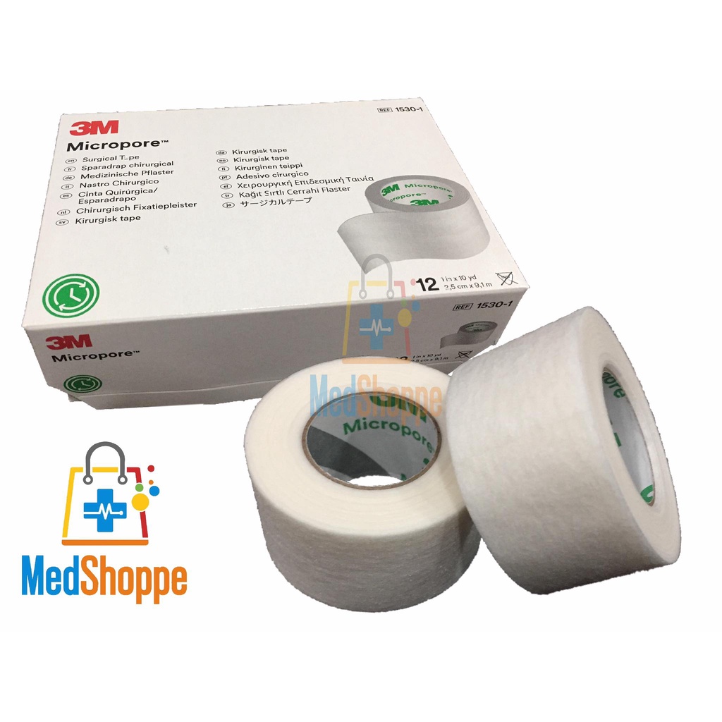 3M MICROPORE SURGICAL TAPE 1inch x 10 yards USA (SOLD PER BOX) | Shopee Philippines