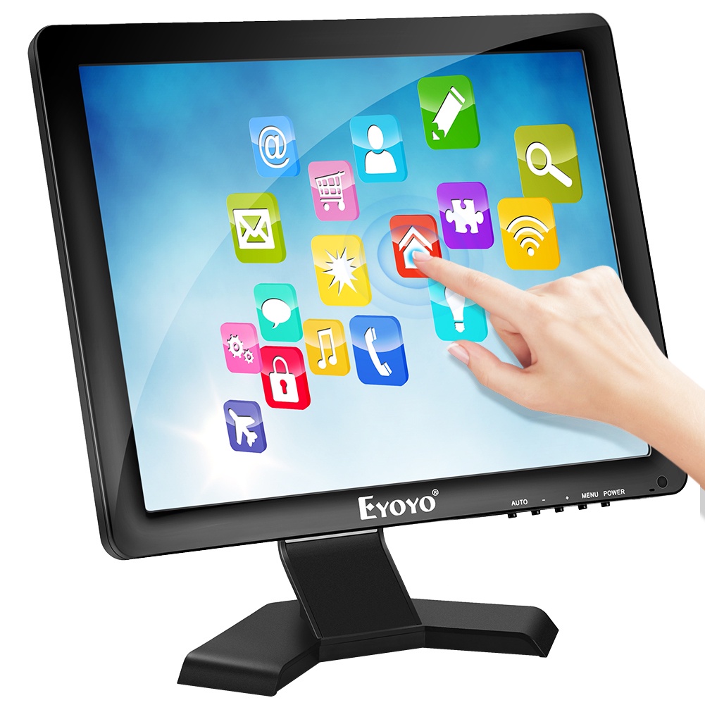 Eyoyo 15” Inch EM15T Touchscreen Monitor HDMI / VGA LED Monitor 4:3 ...