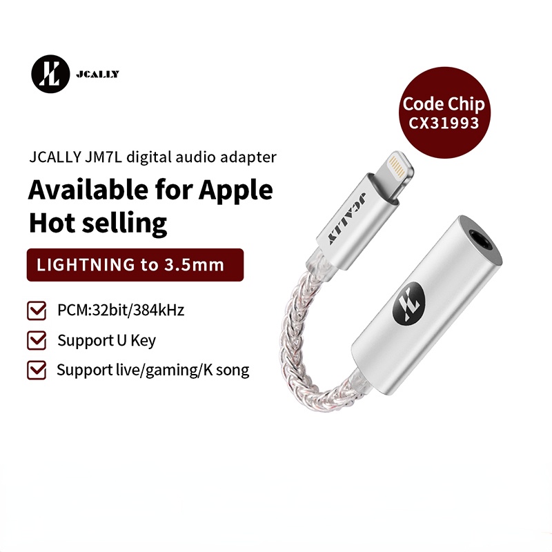 JCALLY JM7 JM7L TypeC To 3.5mm USB Digital Audio Cable DAC CX31993 ...