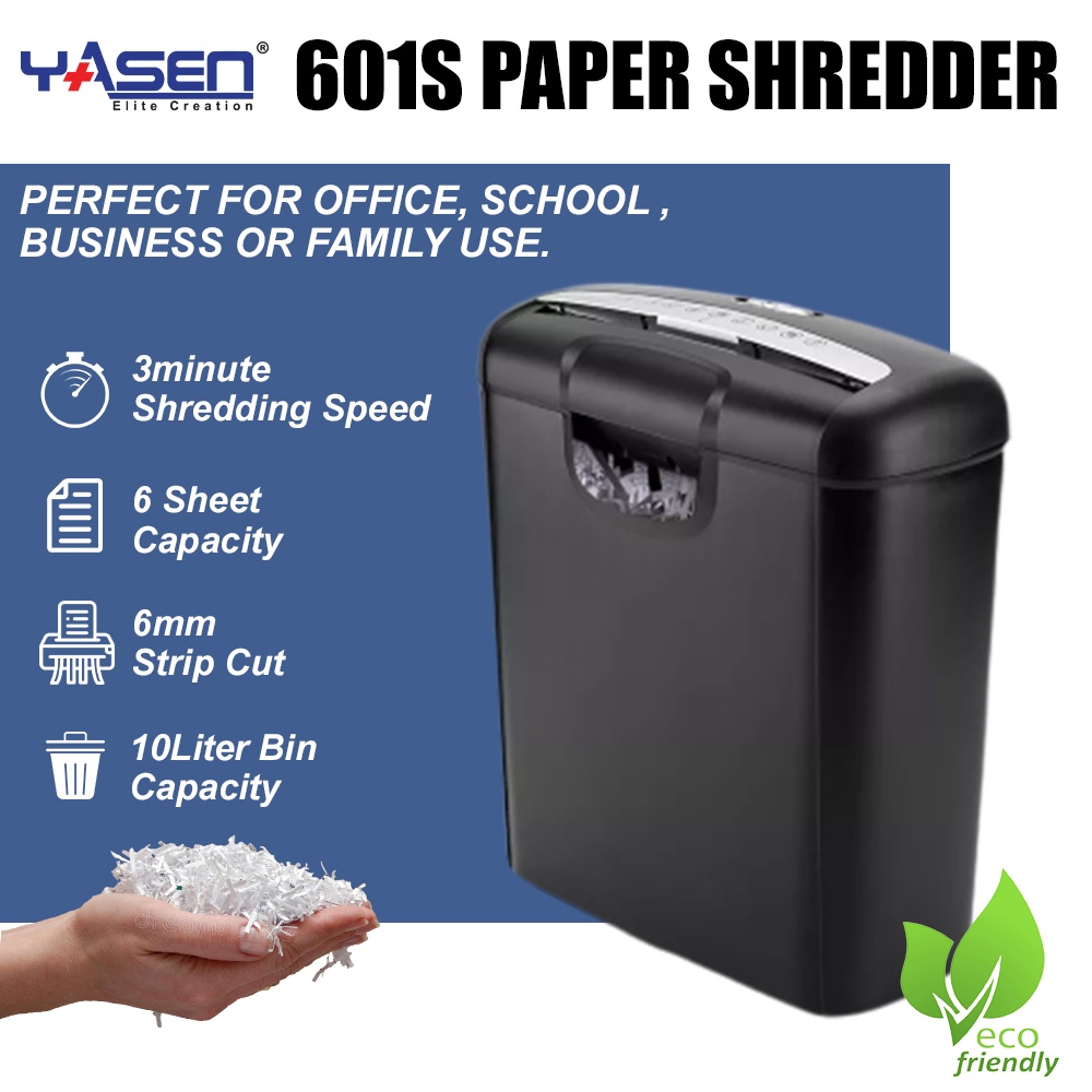 Officom Paper Shredder (601S) Automatic Electric Shredder Home Office ...