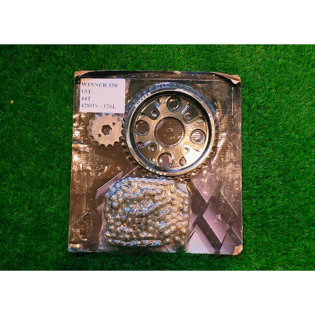 Honda Supra GTR colored chain sprocket set 15T 44T 428HS | Shopee ...